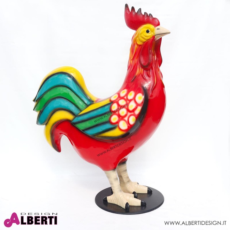Gallo over size in vetroresina 70x150xH205cm