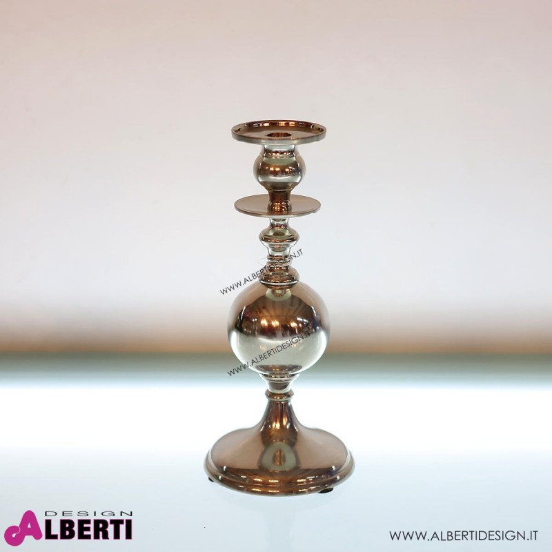 Portacandela in metallo9x15x34cm